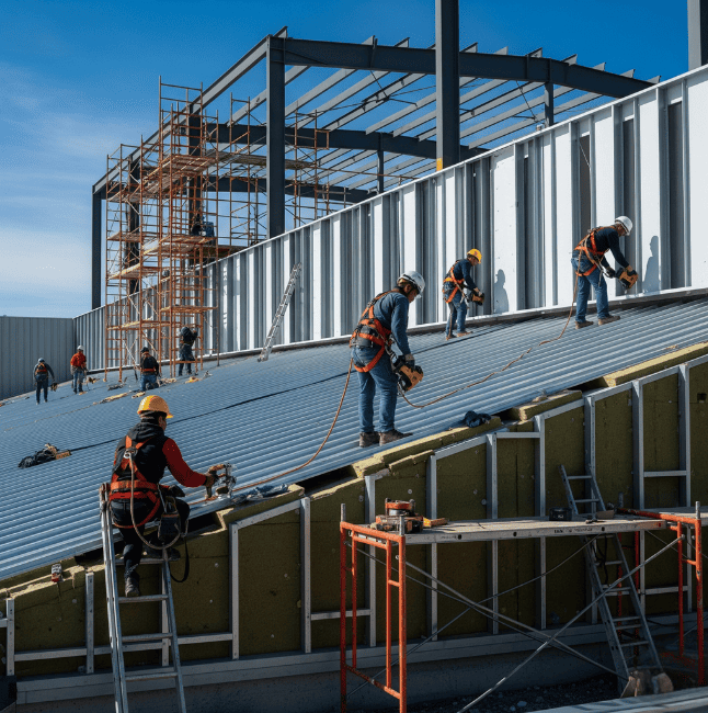 Roofing and Cladding Works – SQUARE GULF GENERAL CONSTRUCTION L.L.C